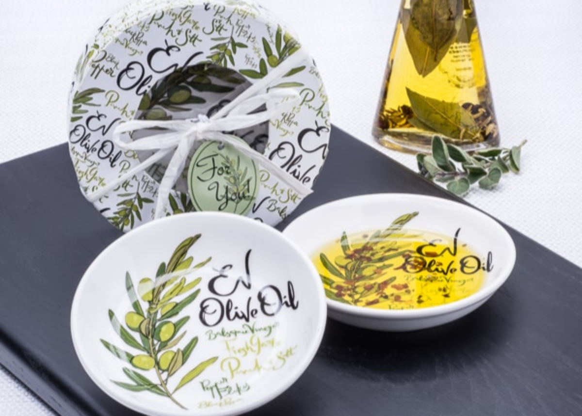 EV Olive Oil Dipping Dishes Gift (Set of 2) – ArtisanoDesigns